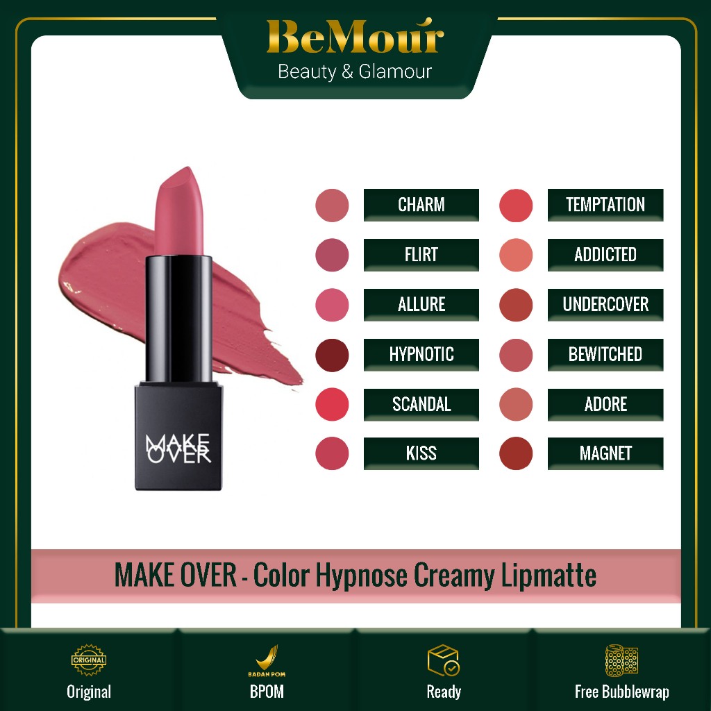Jual MAKE OVER - COLOR HYPNOSE CREAMY LIPMATTE ( 4.3 g ) - Lipstick ...