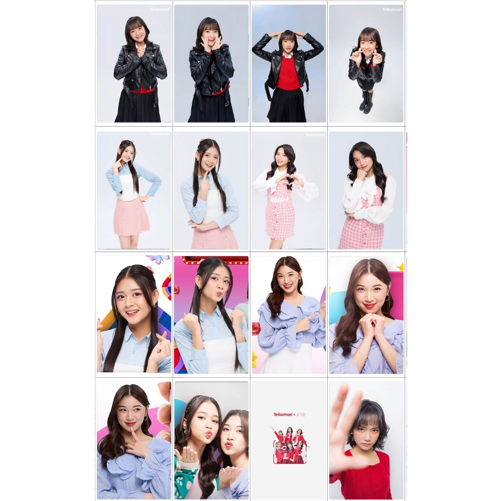 Jual KPOP ISI 25 PCS POTO CARD TELKOMSEL X JKT48 NIVEA MEN X FOTO DONUT ...