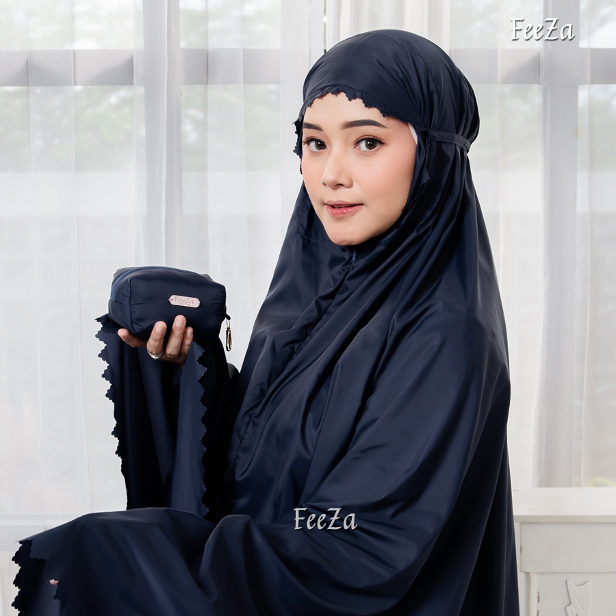 Jual Mukena Parasut Korea Set sajadah Lasercut FeeZa - Mukena Travel ...