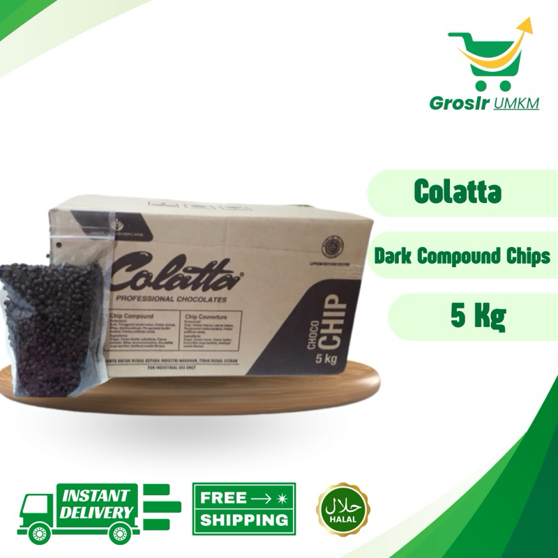 Jual Grosir UMKM - COLATTA COMPOUND CHIP (1 X 5 KG) / COKLAT CHIP ...