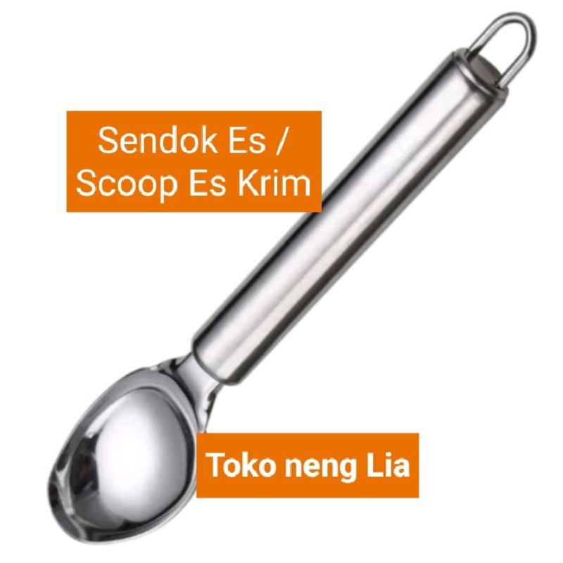 Jual Sendok Es Krim/Scoop Ice (stainless steel) | Shopee Indonesia