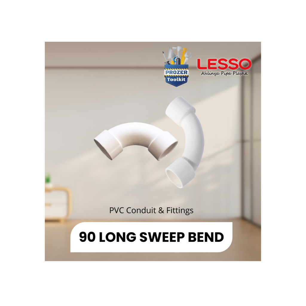 Jual Lesso PVC Conduit - Long Sweep Bond / Elbow / Sambungan Pipa ...