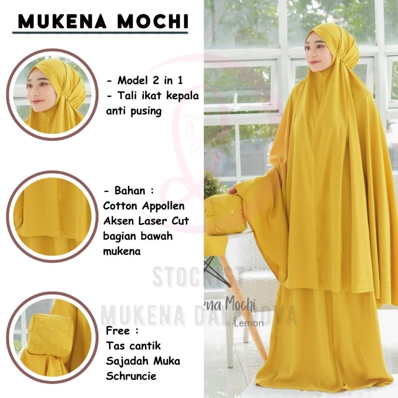 Jual Dalanova Mukena Mochi Size Dewasa dan Anak Usia 6-10 tahun Model 2 ...