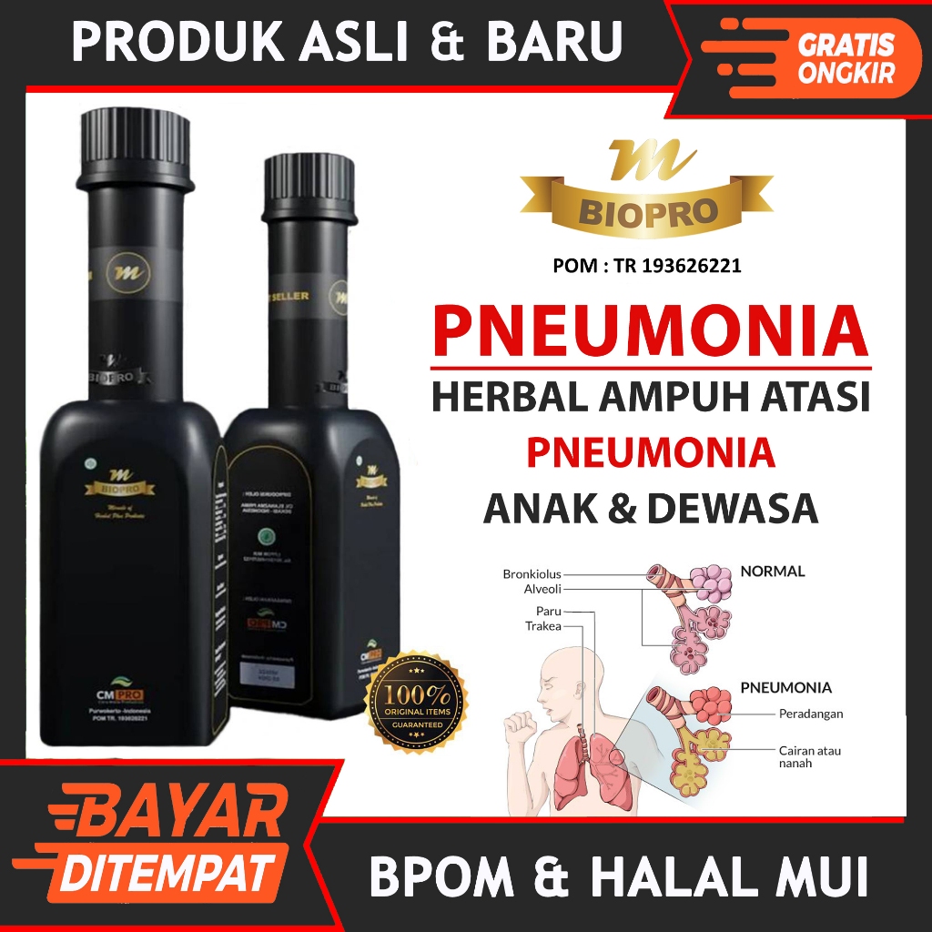 Jual Obat Pneumonia Untuk Anak & Dewasa, Paru-Paru Basah, Bronkitis ...