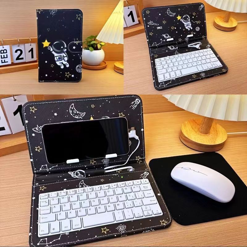 Jual Android Phone Keyboard Dan Mouse Set Portabel Type-C/Micro-Usb ...