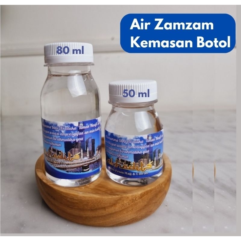 Jual Air Zamzam Kemasan Botol 80 ml dam 50 ml ASLI 100% | Shopee Indonesia
