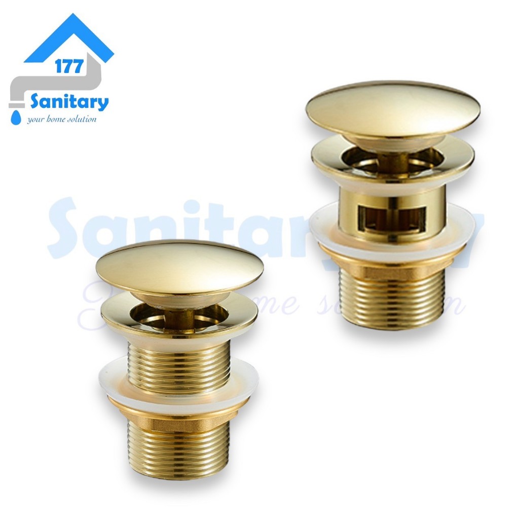 Jual Kepala AFUR Tekan Kuningan GOLD model tot0-Head avur emas strainer sink wastafel brass ...