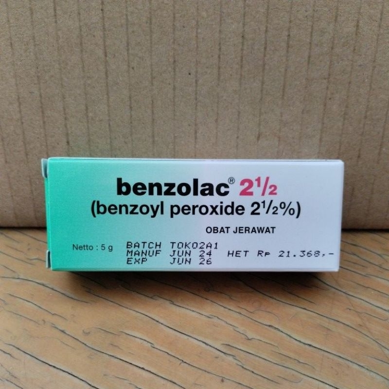 Jual Benzolac 2,5% / Untuk Obat Jerawat / Mencerahkan Wajah | Shopee ...