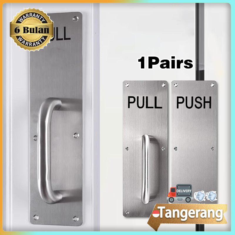 Jual Sign Plate Push Pull Plate Push Handle Stainless Gagang Pintu ...