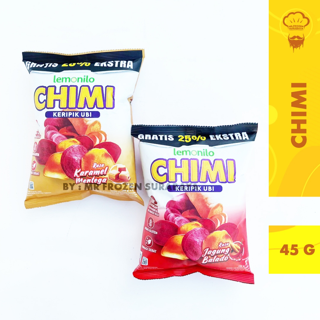 Jual LEMONILO Chimi Keripik Ubi - Jagung Bakar Balado - Snack Cemilan ...