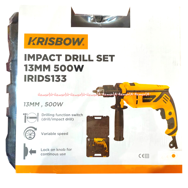 Jual Krisbow Impact Drill Set IRIDS133 Mesin Bor Logam Dinding Tembok ...