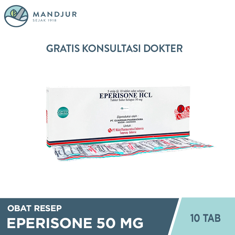 Jual Eperisone 50 Mg Strip 10 Tablet | Shopee Indonesia