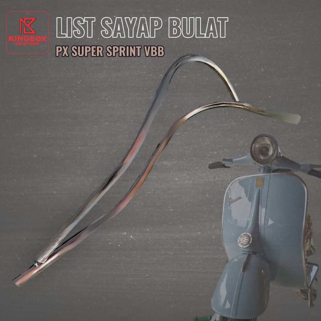 Jual List Dada Sayap Vespa Super Sprint PX Largeframe Model Botol Bulat ...