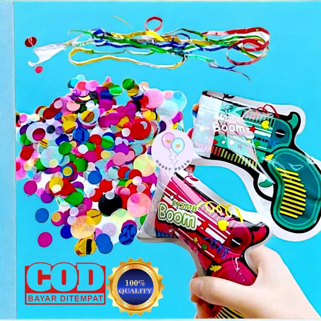 Jual HARGA PROMO PISTOL CONFETTI PARTY POOPER BOOM GUN UNTUK PESTA ...
