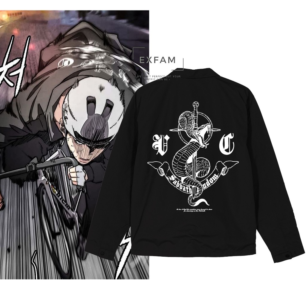 Jual Jaket Coach Sleting Sabbath Crew Hyuk Kwon Outfits | Shopee Indonesia