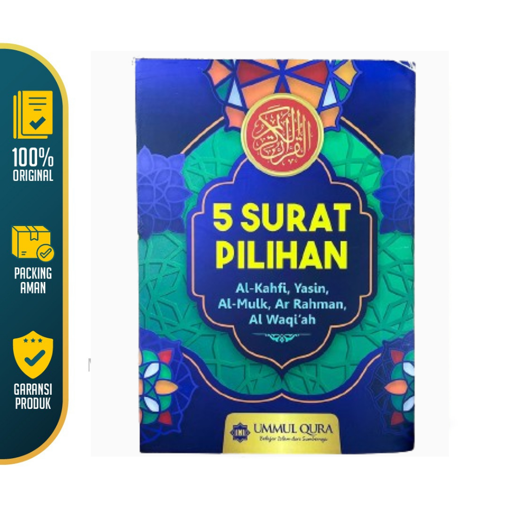 Jual Buku 5 Surat Pilihan Terjemah transliterasi latin Ukuran A5 ...