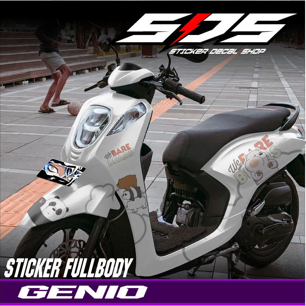 Jual Sticker Decal Genio Full Body Stiker Motor Honda Genio Tahun 2019 ...