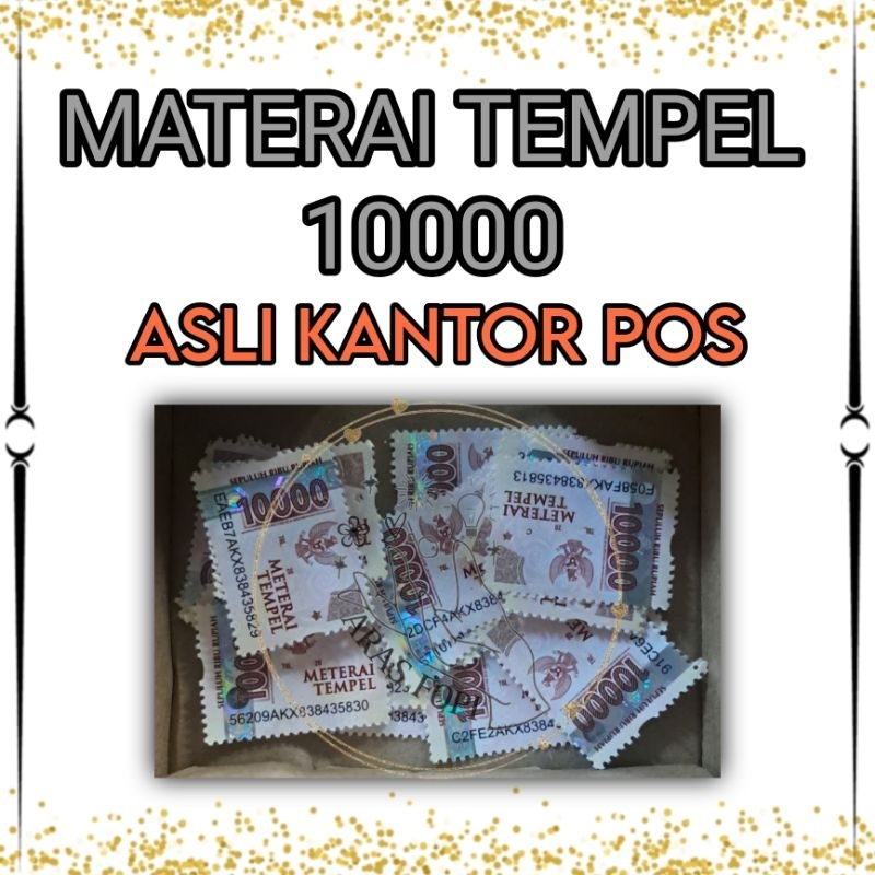 Jual [READY] MATERAI TEMPEL 10000 ASLI ORIGINAL KANTOR POS INDONESIA PERURI TERMURAH | Shopee ...
