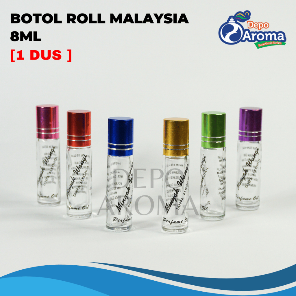 Jual [KEMASAN 1 DUS] Botol Parfum Roll Malaysia 8ml | Shopee Indonesia