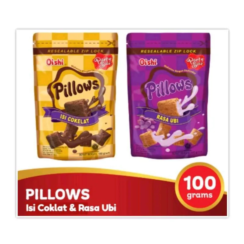 Jual Oishi Pillow Biskuit Coklat/Ubi 100gr | Shopee Indonesia