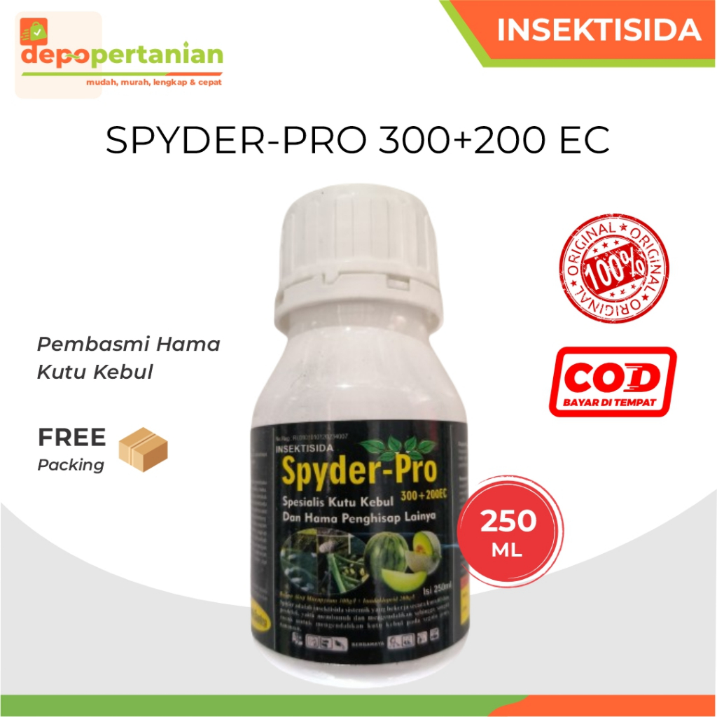 Jual Depo Pertanian - Insektisida Spyder Pro 300+200 EC 250 ml Nitenpyram Imidakloprid Pembasmi ...