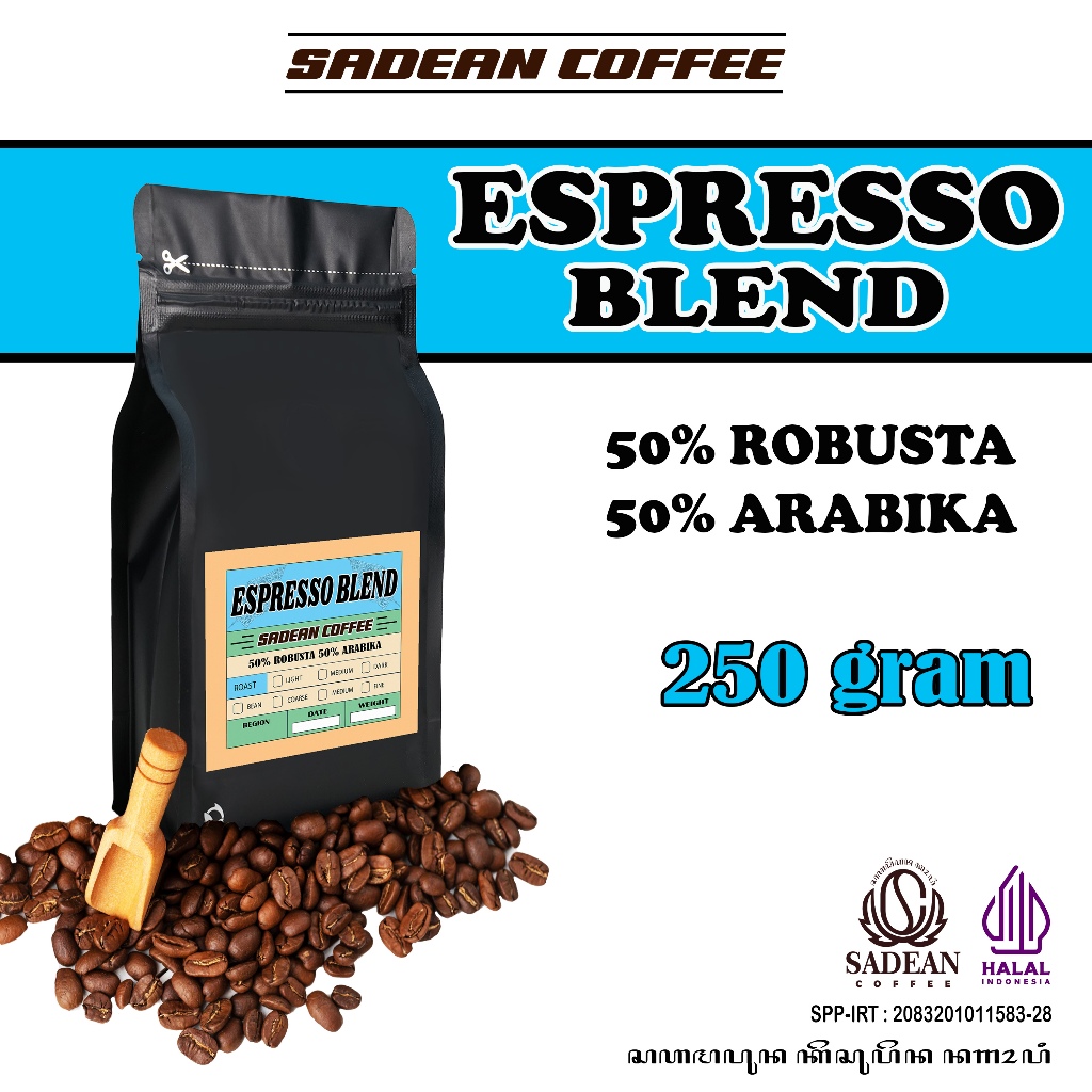 Jual House Blend Espresso 50% Arabika 50% Robusta 250g Kopi Susu ...