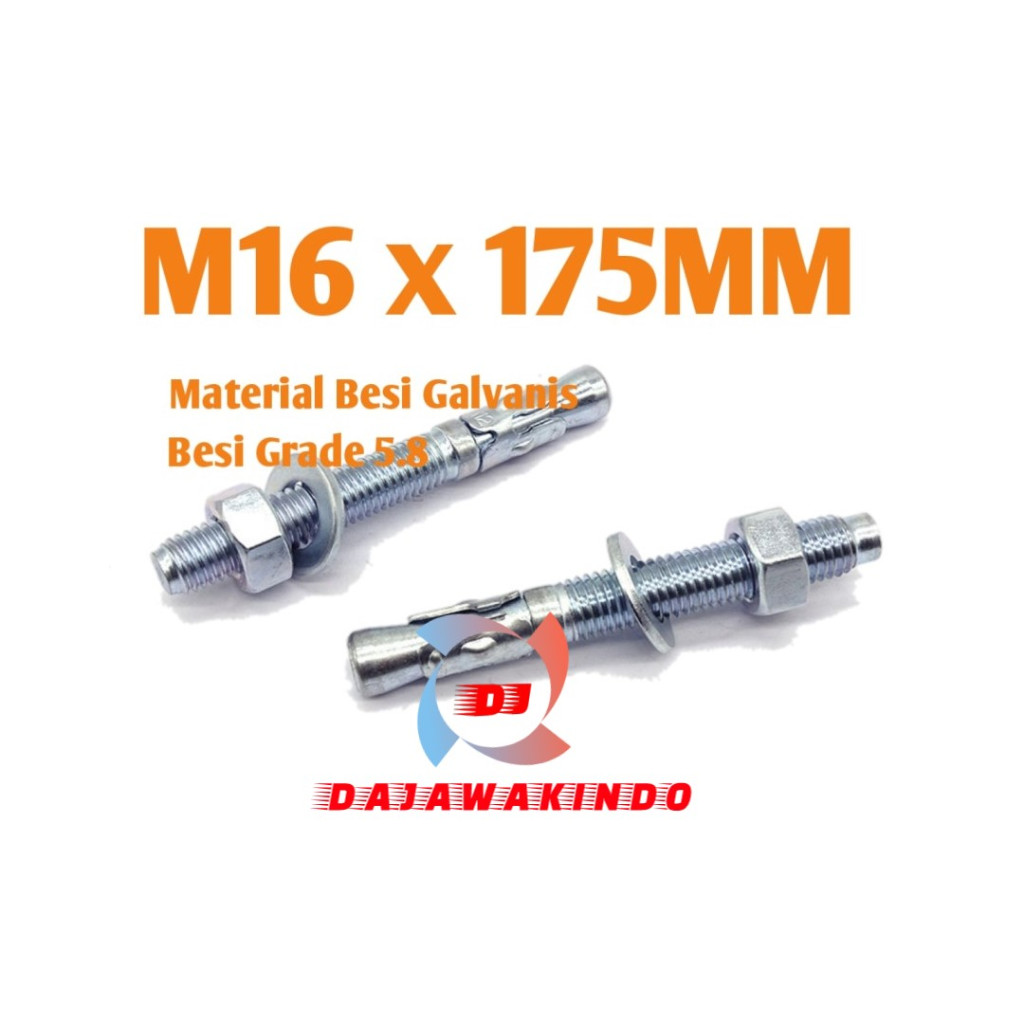 Jual Angkur Trubolt M16 x 175 / Wedge Anchor M16 x 175 Galvanis ...