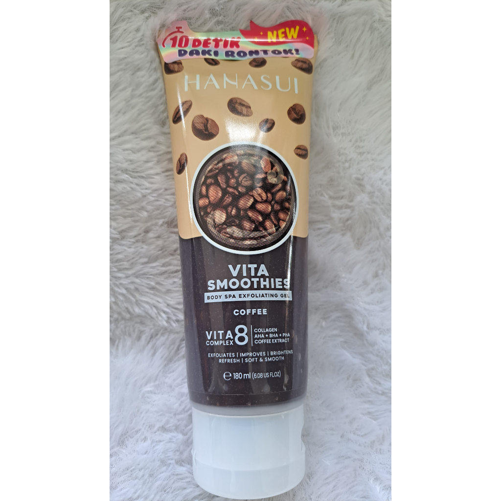 Jual Hanasui Body Spa Exfoliating Gel Kopi With Collagen - 180 ML ...