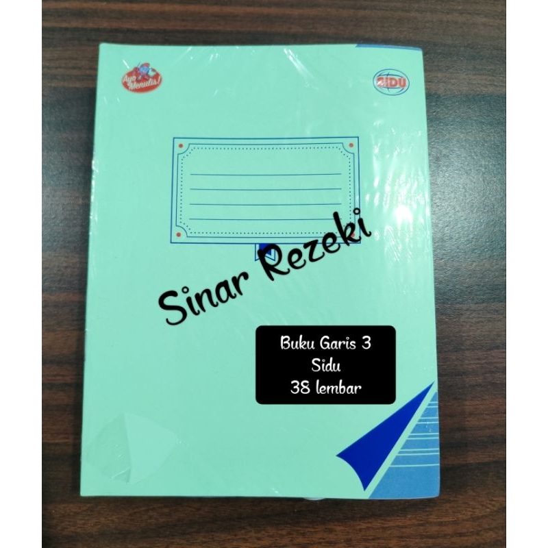 Jual 10 buah!! Buku garis 3 tiga SiDu sinar dunia/buku tulis garis tiga ...