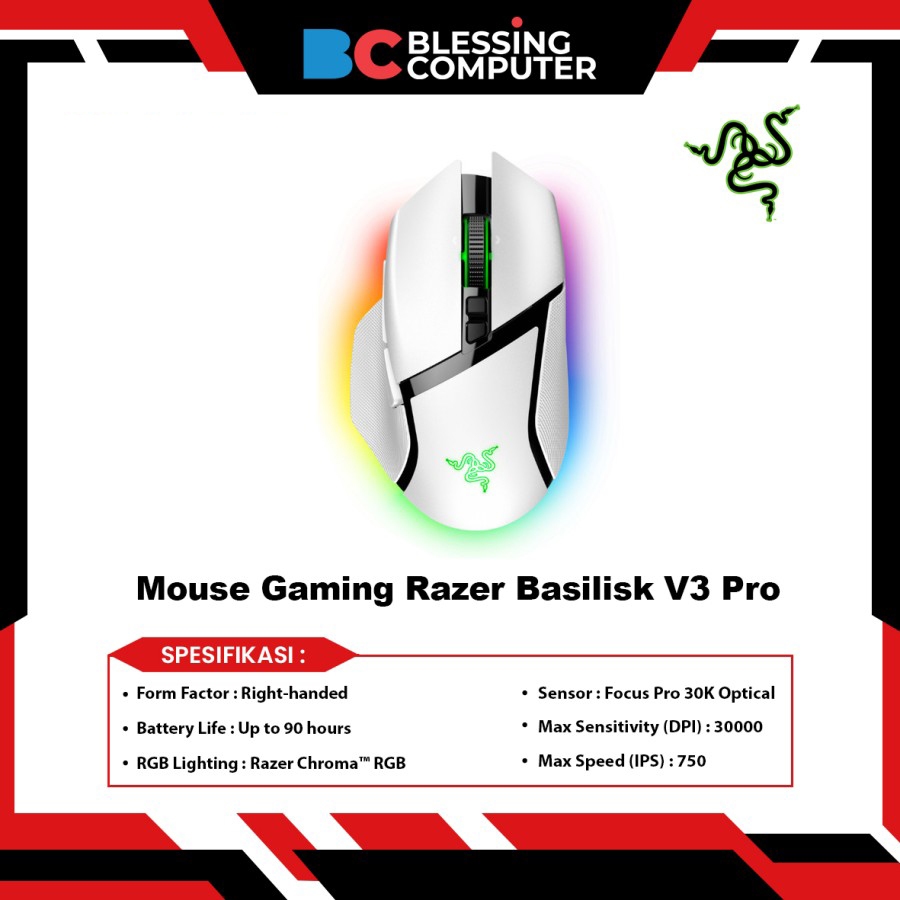 Jual Mouse Gaming Razer Basilisk V3 Pro RZ01-04620200-R3A1 | Shopee ...