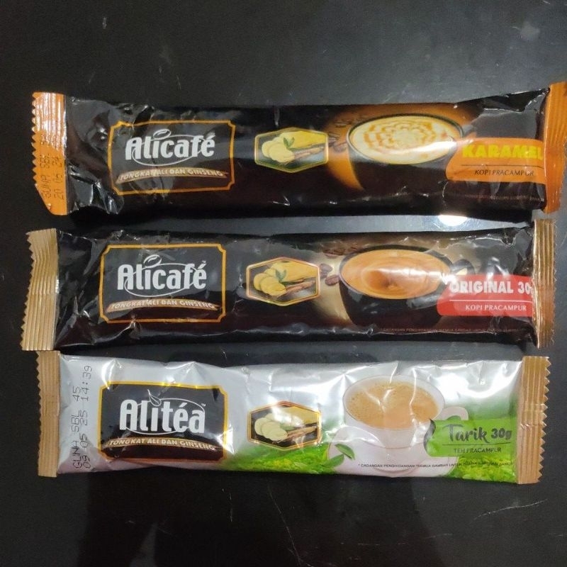 Jual Alicafe Original Tongkat Ali Dan Ginseng Kopi Pracampur Karamel ...