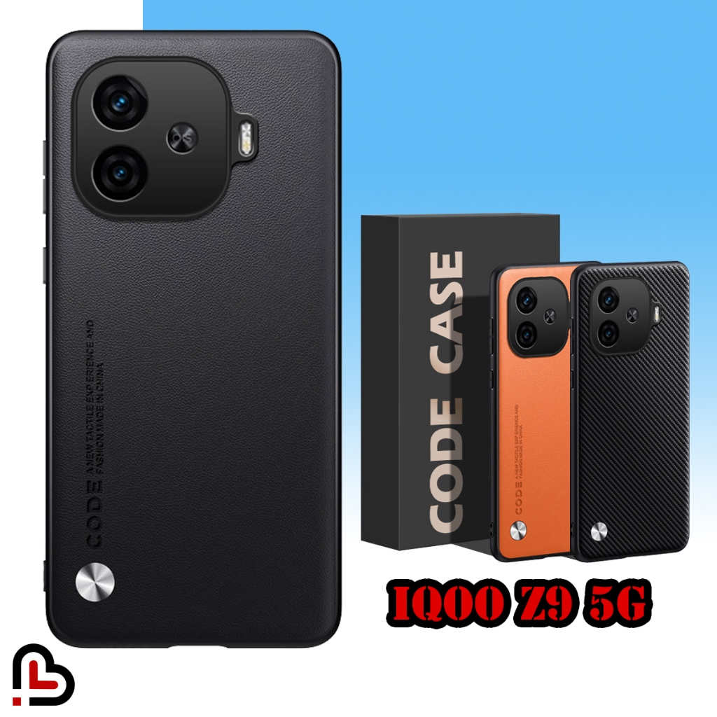 Jual Case Vivo iQOO Z9 5G Hardcase Vegan Leather Code Hard Cover Casing ...