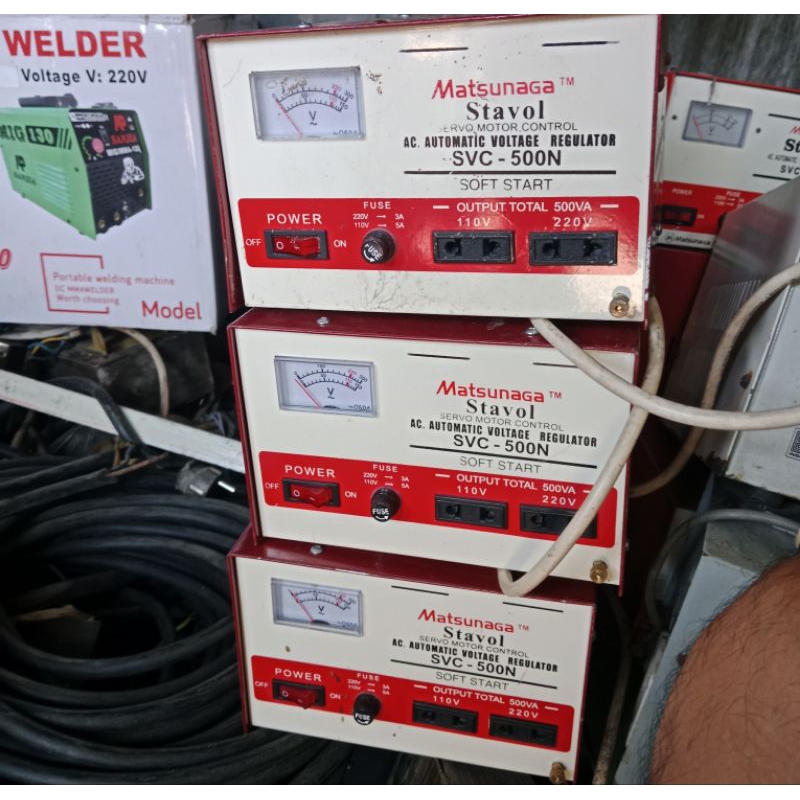 Jual Stavolt Matsunaga SVC 500N AC aotomatis Poltage regulator SVC 500N ...