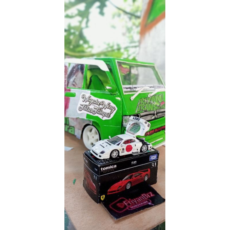 Jual Tomica premium Ferrari F40 custom LBWK ban karet minus deskripsi ...