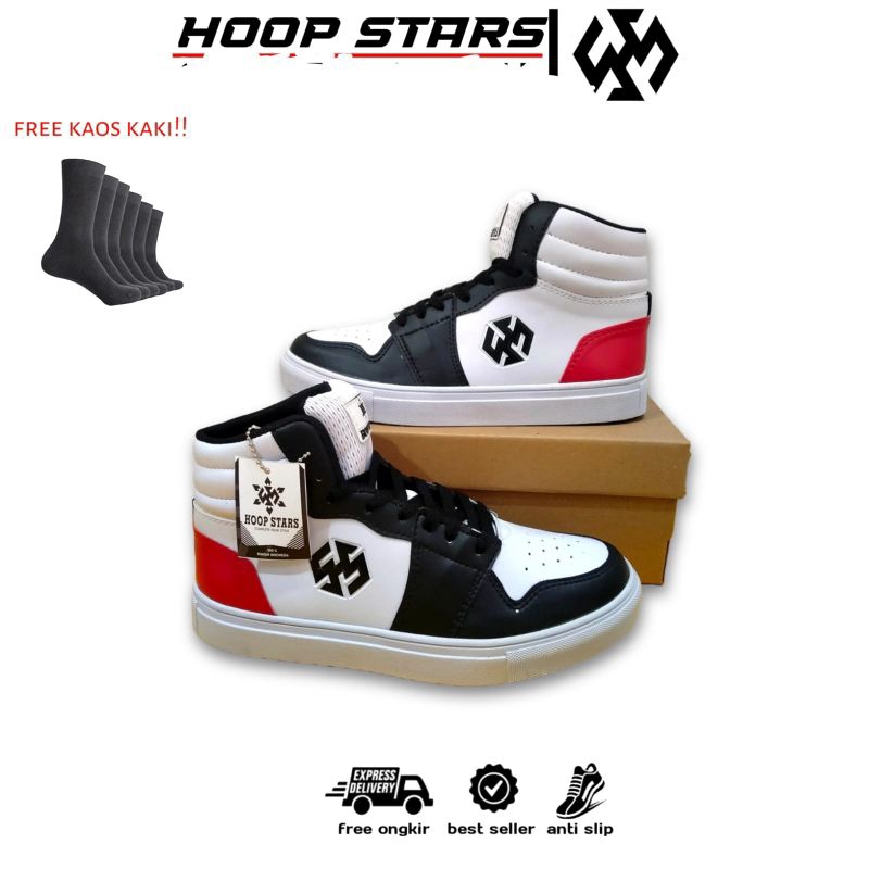 Jual sepatu olahraga nasional sneakers HOOP STARS | Shopee Indonesia