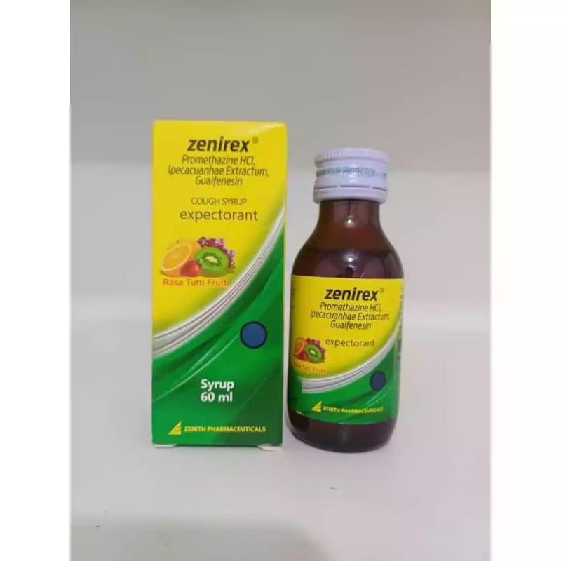 Jual Zenirex Cough Syrup Expectorant 60ml (Rasa tutti frutti) | Shopee ...