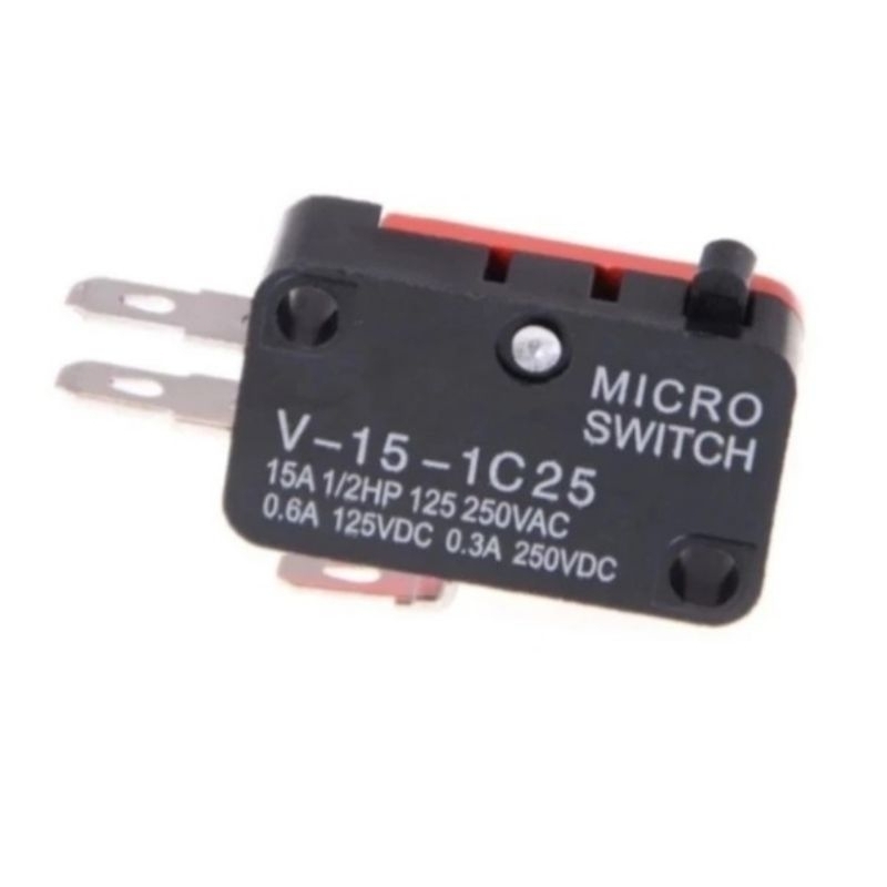 Jual Micro Limit Switch Button V-15-1C25 AC 250V 15A | Shopee Indonesia