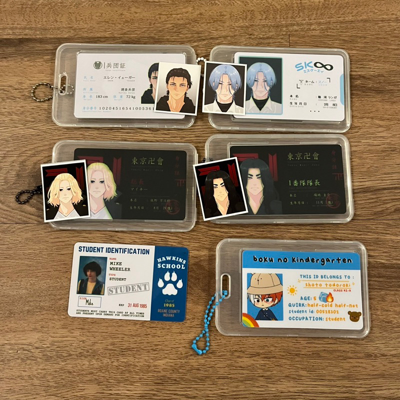 Jual PRELOVED ANIMERCH ID CARD ANIME DAN STRANGER THINGS | tokyo ...