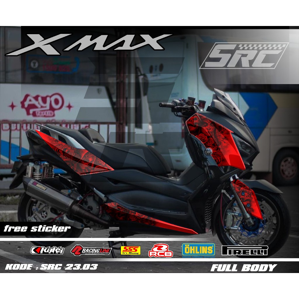 Jual COD Decal Sticker Full Body XMAX Lama grafis Sticker Decal XMAX ...