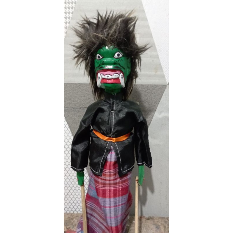 Jual wayang golek Buto ijo rambut panjang kualitas medium | Shopee ...