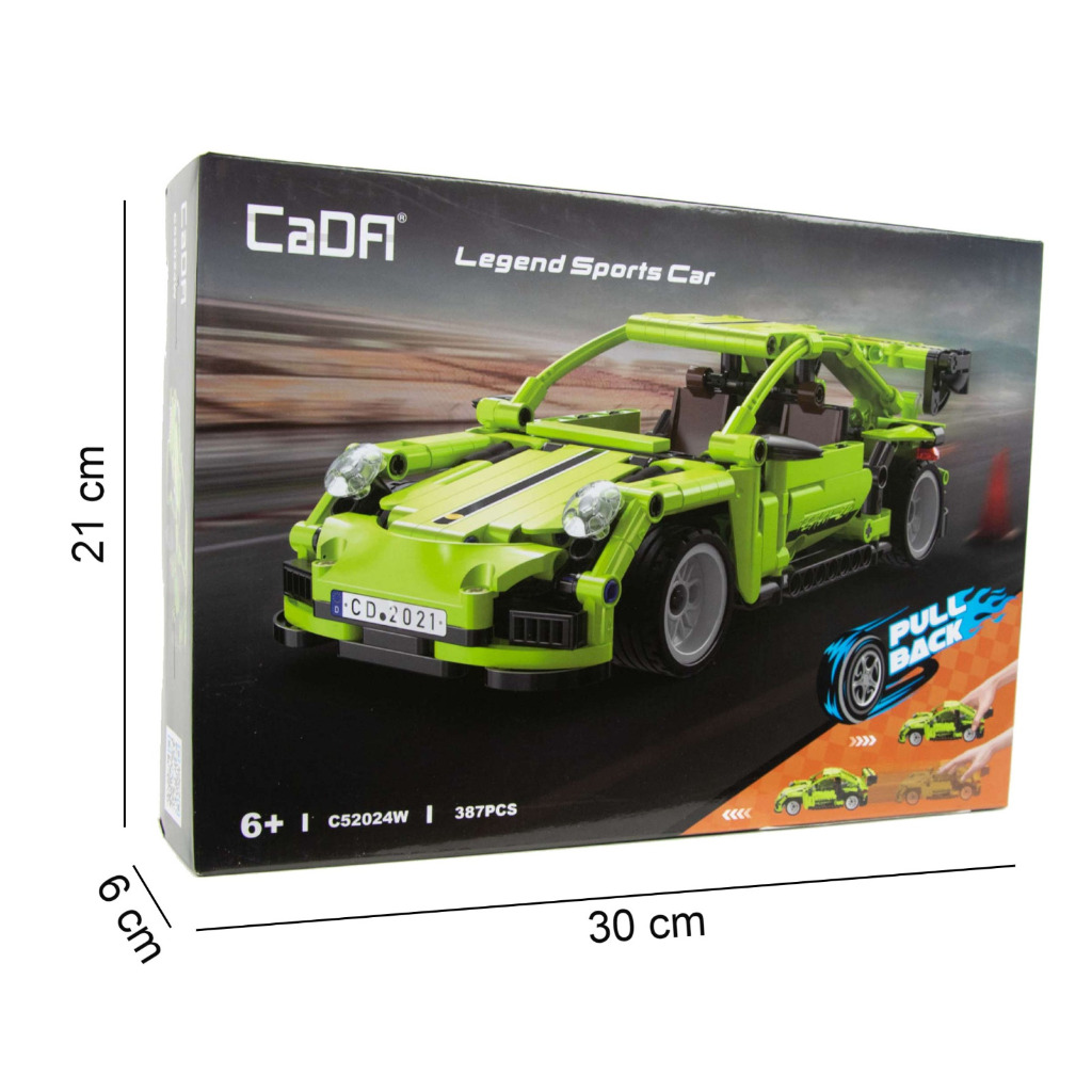 Jual CaDA bricks Pull Back C52024W Legend Supercar 387 Pieces | Shopee ...