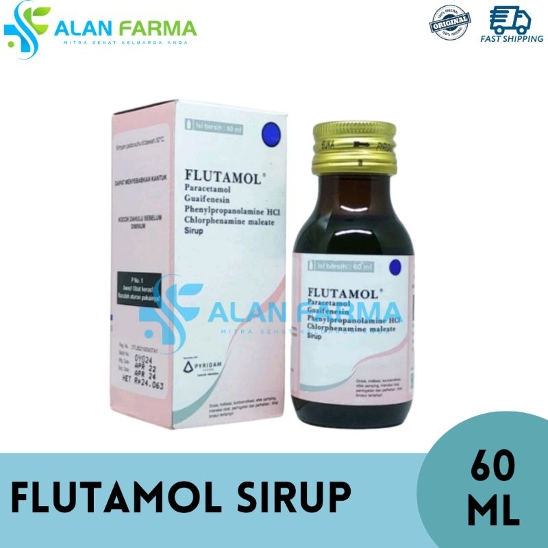 Jual Flutamol Sirup 60 mL | Sirup Batuk Pilek Anak | Shopee Indonesia