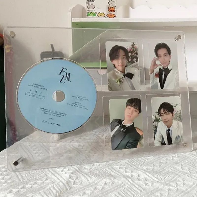Jual Frame Akrilik CD dan Photocard Display Disk Photo Bingkai Album ...