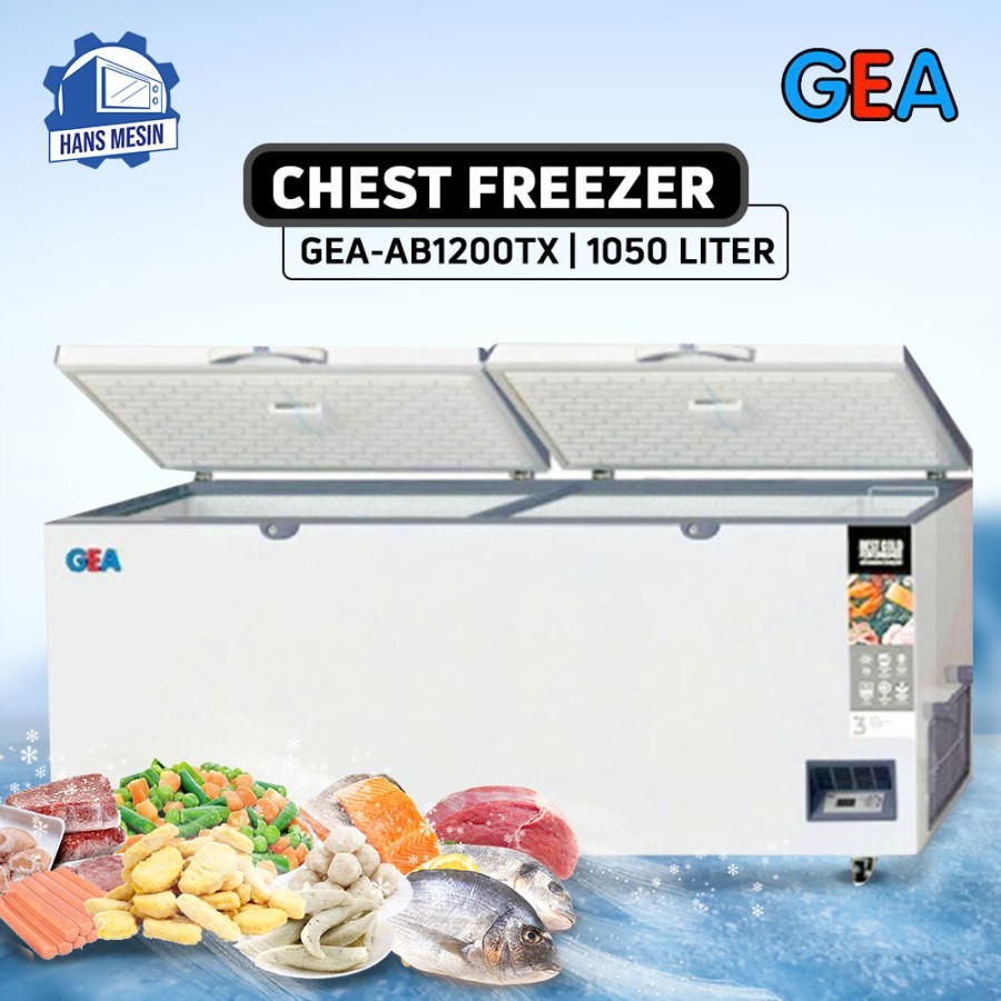 Jual GEA CHEST FREEZER AB1200TX / AB-1200-R / AB 1200 TX / 1GEA CHEST ...