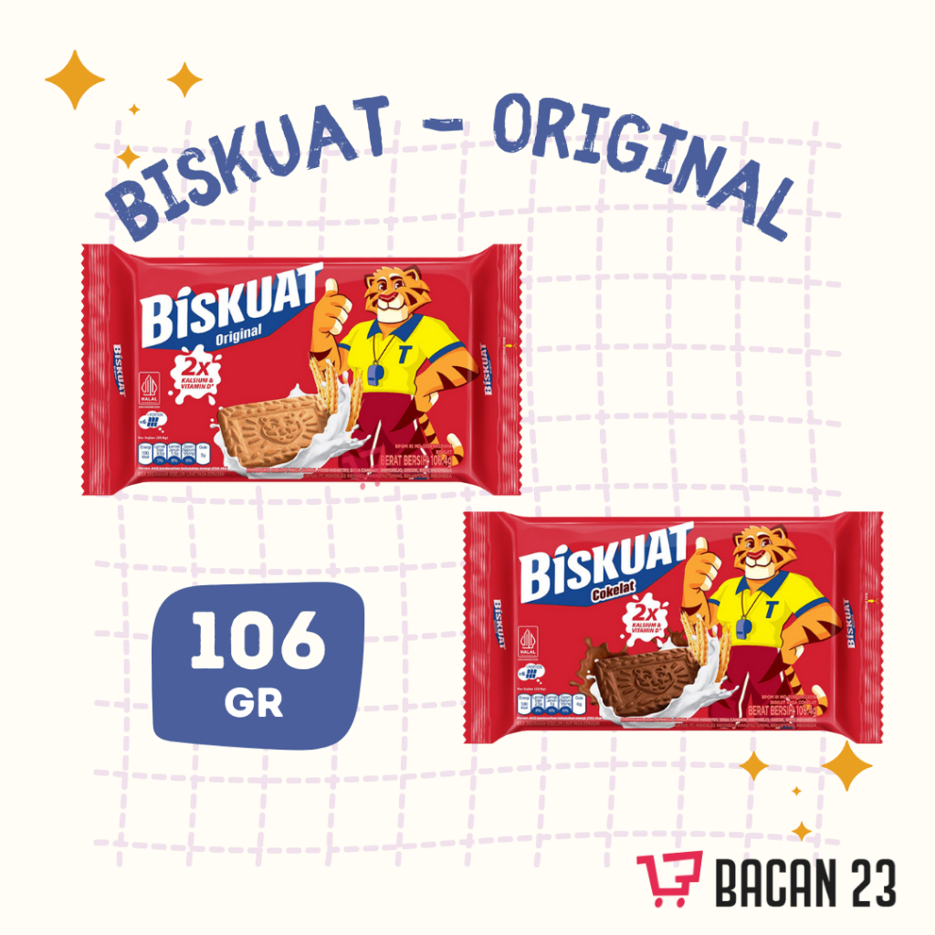 Jual Biskuit Biskuat 106gr - ( Varian Original - Cokelat ) / Bacan 23 ...