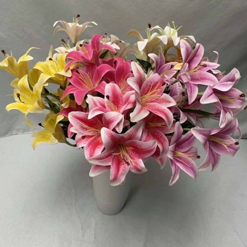 Jual WM BUNGA LILY TIGER TM CABANG 3 LATEX - BUNGA CALA UNTUK HIASAN ...