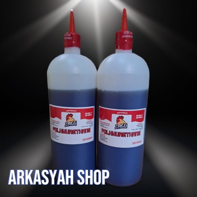 Jual LEM PU JAGO 900GRAM 2 BOTOL (LEM CROT LEM MADU LEM BUSA LEM KAYU ...