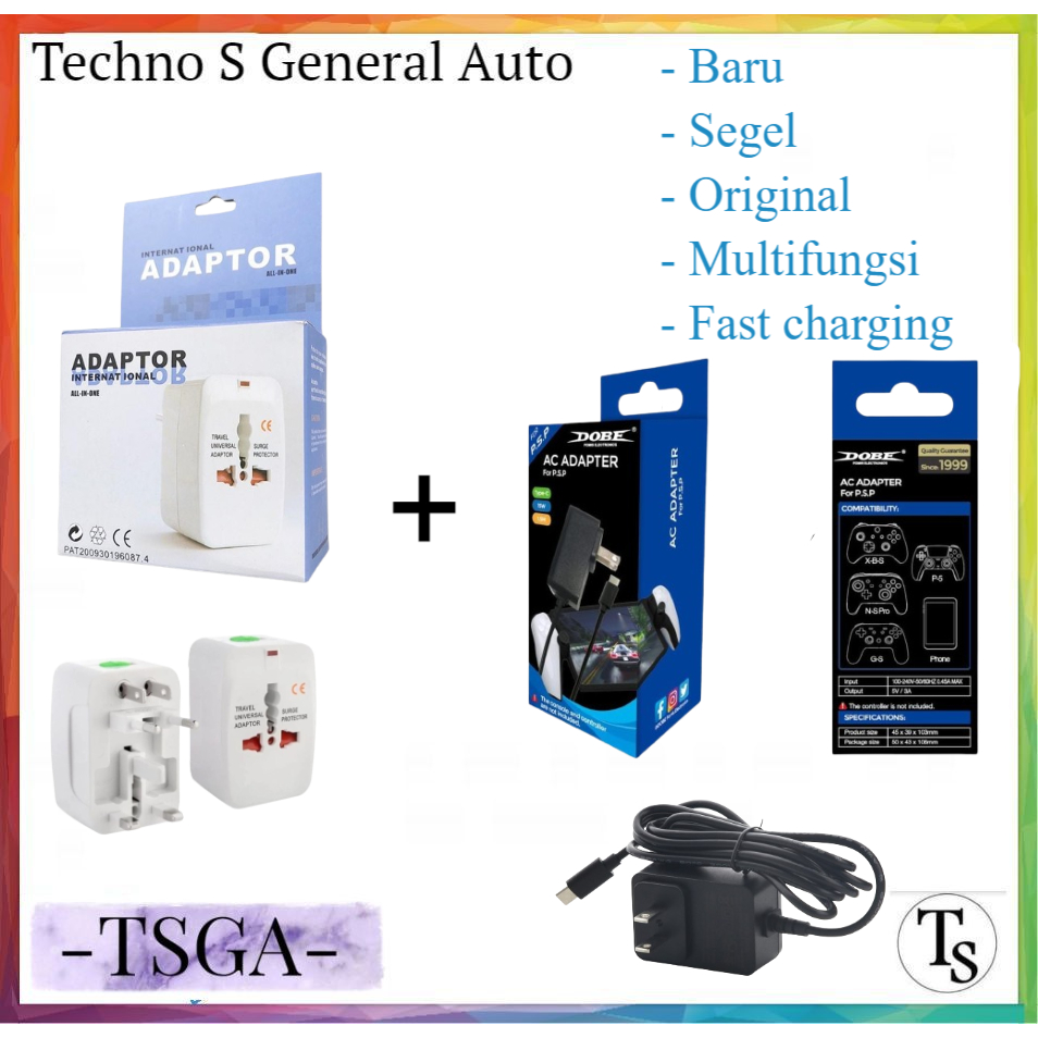 Jual Dobe Adaptor Power supply for Cooling fan PS4 PS5 Xbox series ...