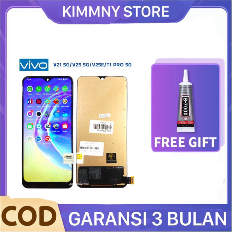 Jual Lcd Touchscreen Fullset Vivo V21 5G / V25 5G / V25E / T1 Pro 5G | Shopee Indonesia