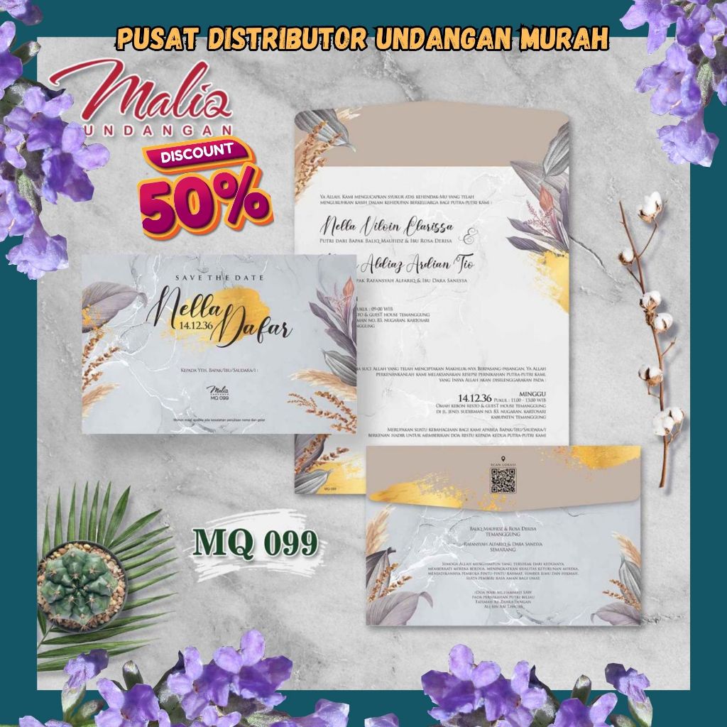 Jual Blangko Undangan Maliq 99 | Blangko Undangan Murah | Blangko Undangan|Blangko Kosong ...